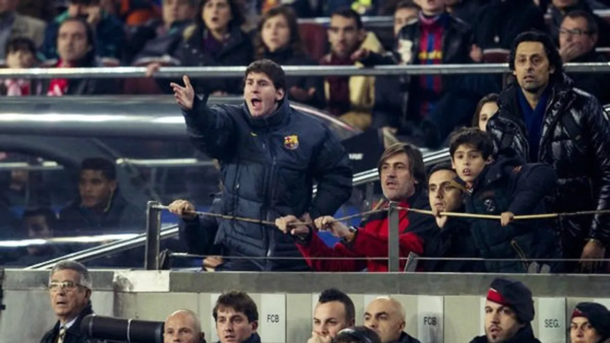 Messi szenvedélyesen szurkolt a lelátón – képek