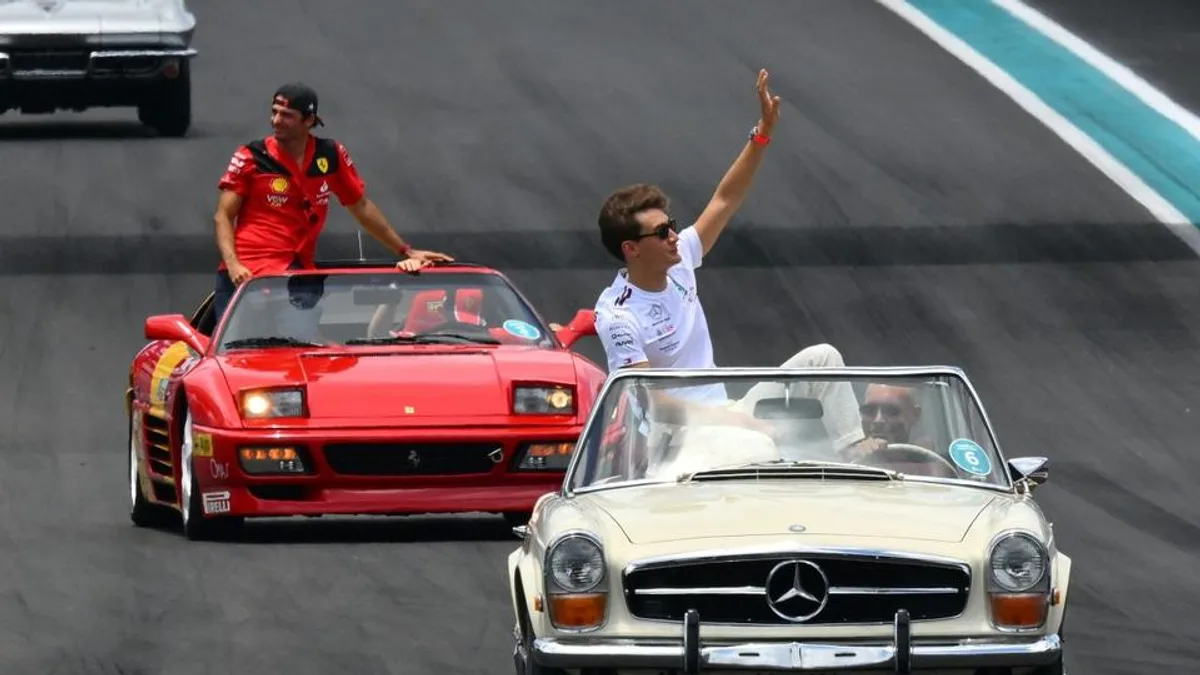 F1: Leclerc a Ferrari, Russell a „show" miatt volt frusztrált Miamiban