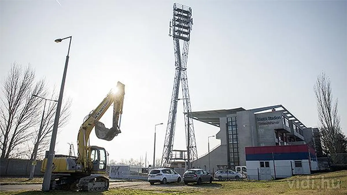 Videoton: elkezdődött a Sóstói Stadion építése