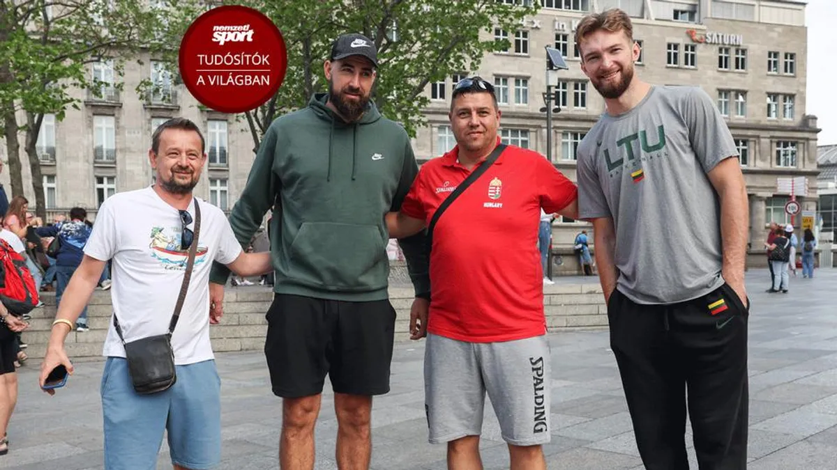 Kép: litván NBA-sztárok a dómnál a kölni Eb előtt egy nappal - Nemzeti ...