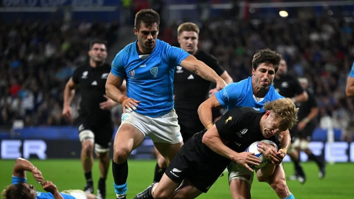 Rögbi-vb: Új-Zéland átdübörgött Uruguayon is, ott van a nyolc között ...