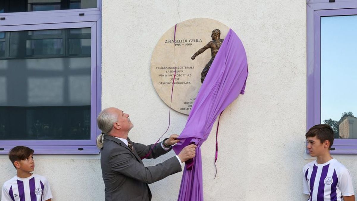 Zsengellér Gyula emléktáblát kapott Újpesten - Nemzeti Sport