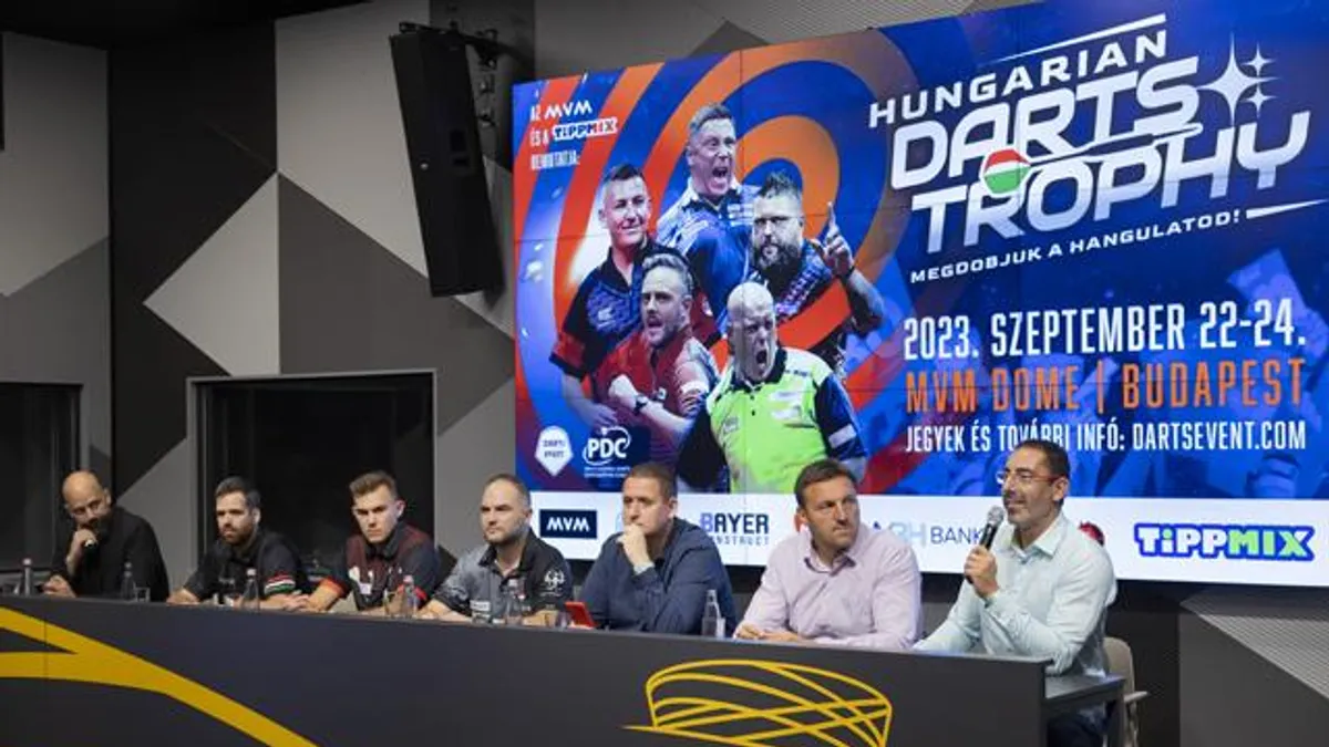 Hungarian Darts Trophy: nézőcsúcs és sztárparádé lesz az MVM Dome-ban - Nemzeti Sport