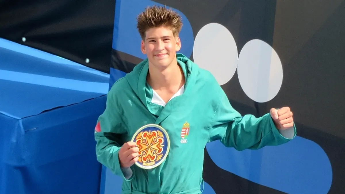Vízilabda: Rabb Benedek a kardozó bátyjáért is izgult az U16-os vb-n