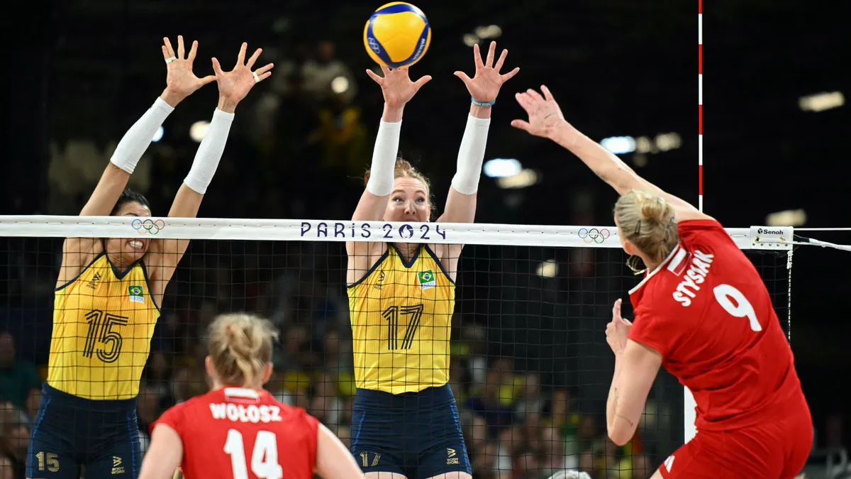 Párizs 2024: egy szettben 74 pont a brazil–lengyel röpimeccsen