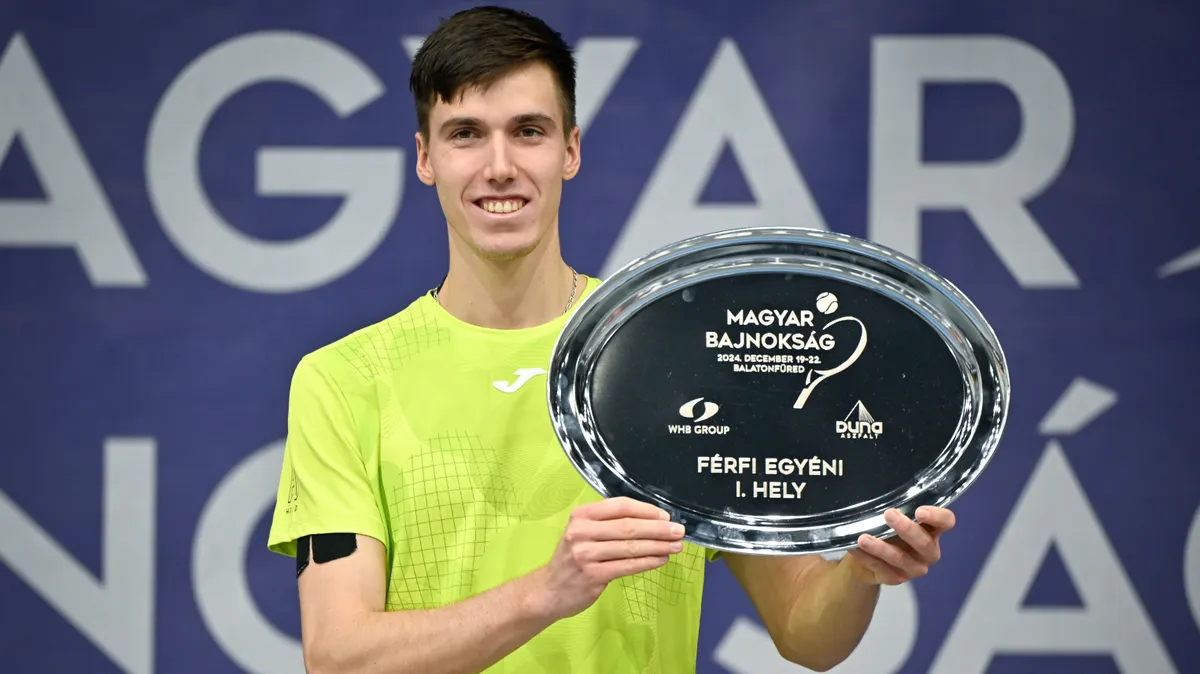 Tenisz: Marozsán Fábián rendkívül kiélezett döntő után vált országos ...