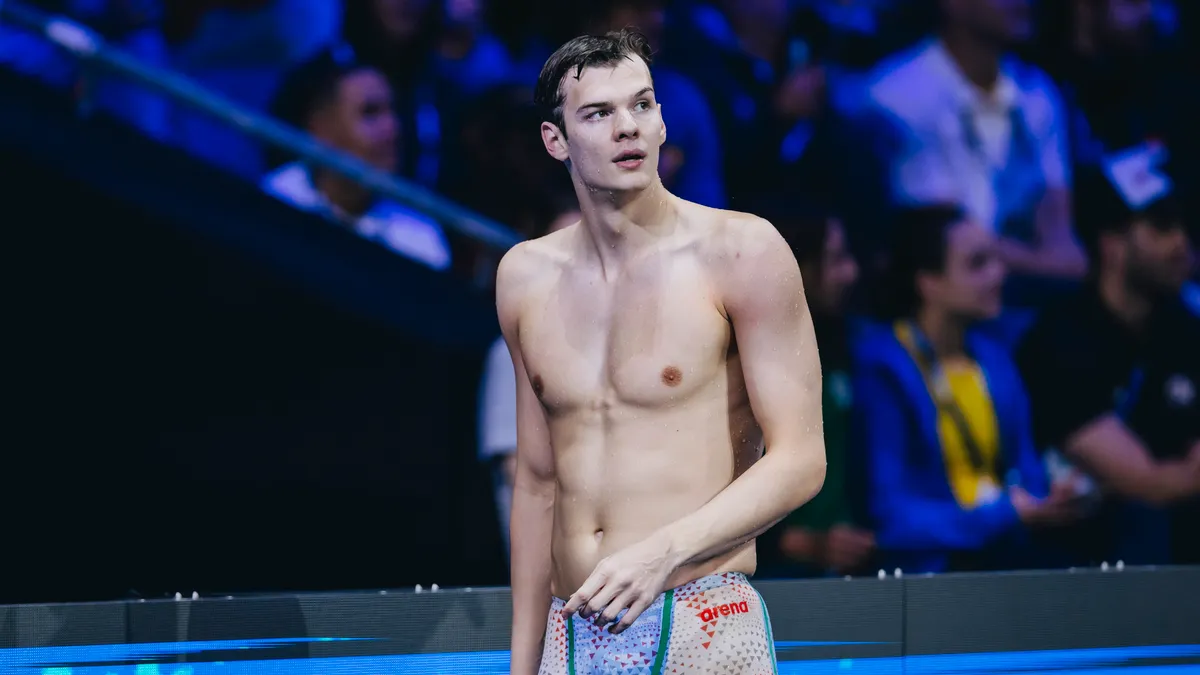 Úszás: Kós Hubert középdöntős 100 pillangón a hazai vb-n