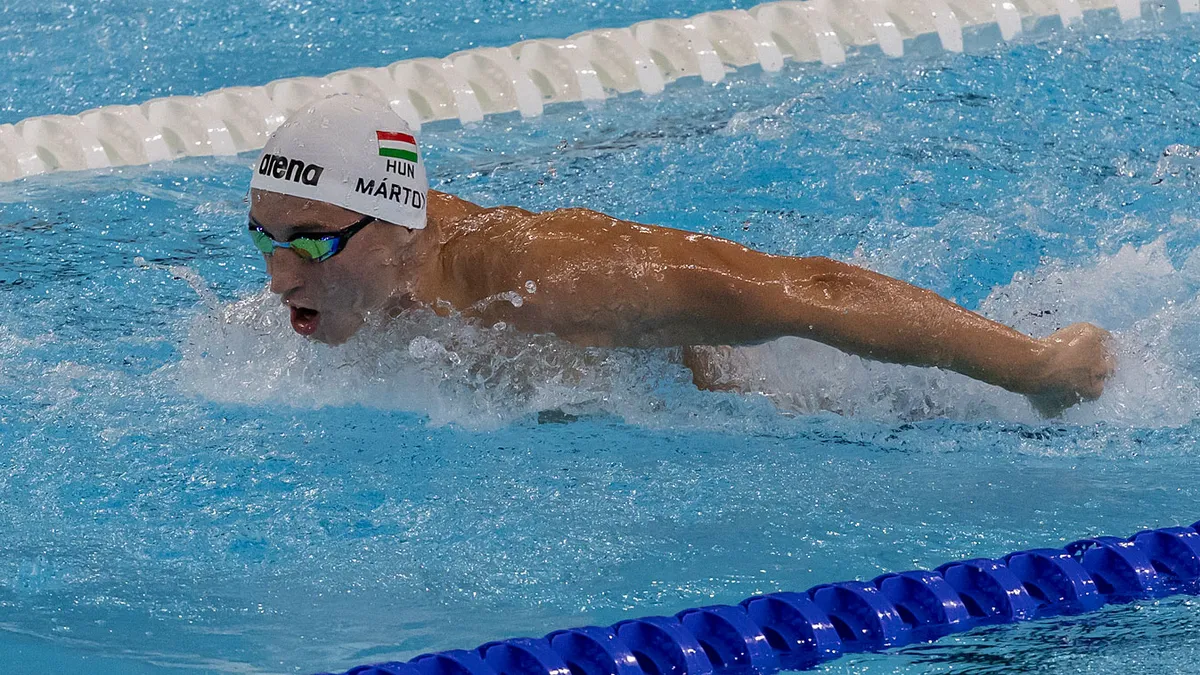 Rövid pályás úszó-vb: Márton Richárd nyolcadik lett 200 méter pillangón
