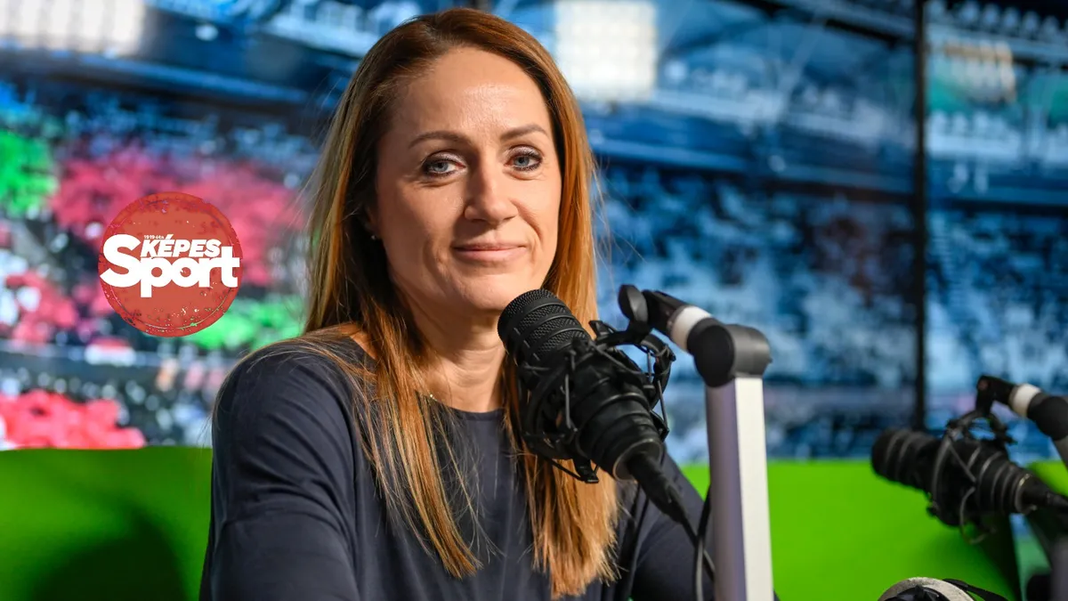 A mikrofonnál: a 150-szeres válogatott kosárlabdázó, Károlyi Andrea