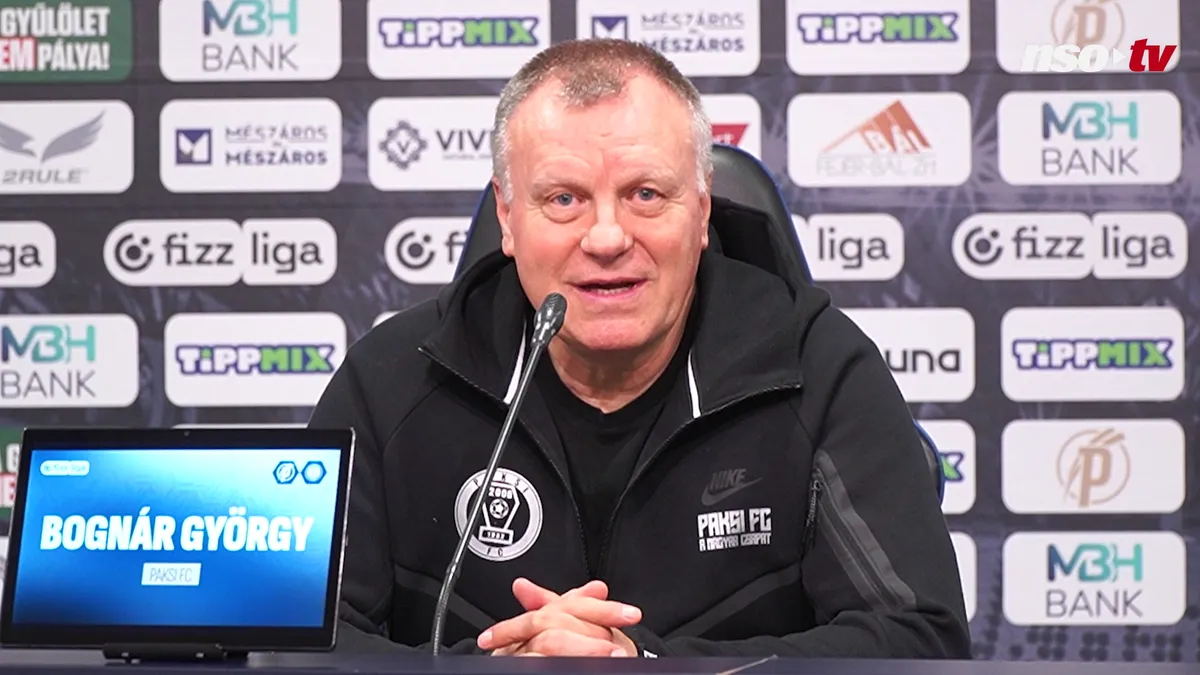Bognár György: Ha nem egy ilyen szerencsés góllal, akkor megnyerhettük ...